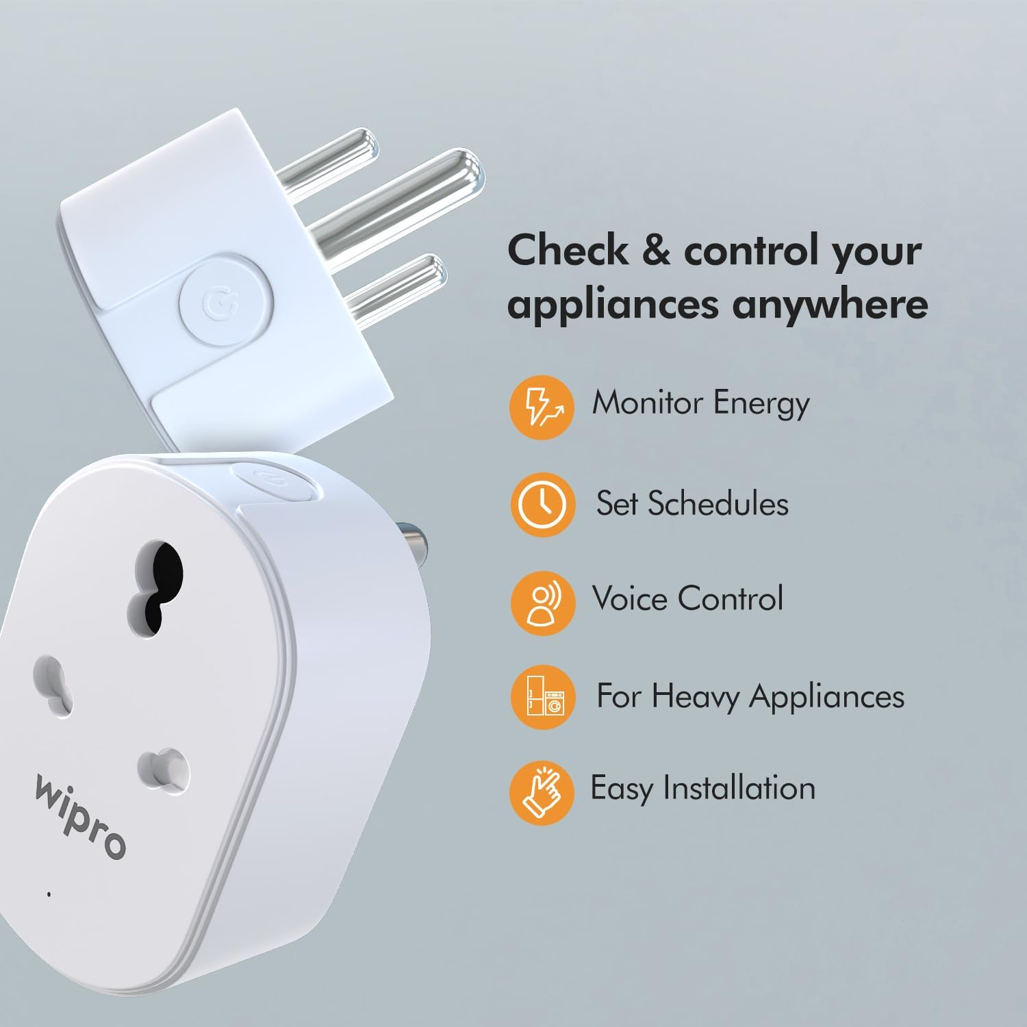 Upgrade Your Home with the Wipro 16A Wi-Fi Smart Plug – Control ...